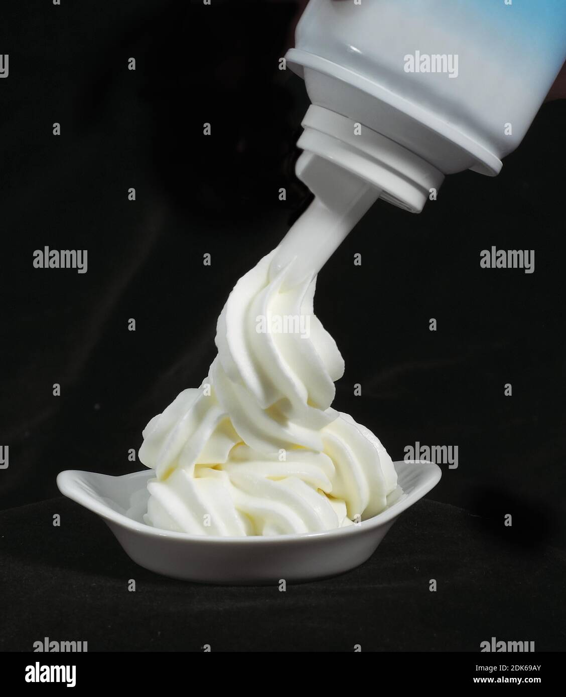 Whipped Cream Bomb Stock Photo - Alamy