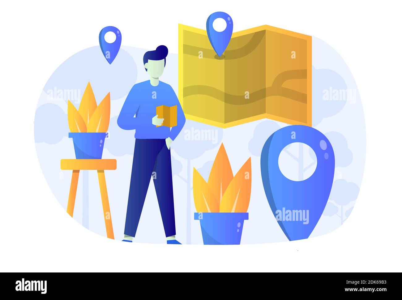 Navigator Flat Illustration Vector Graphic Stock Vector Image & Art - Alamy