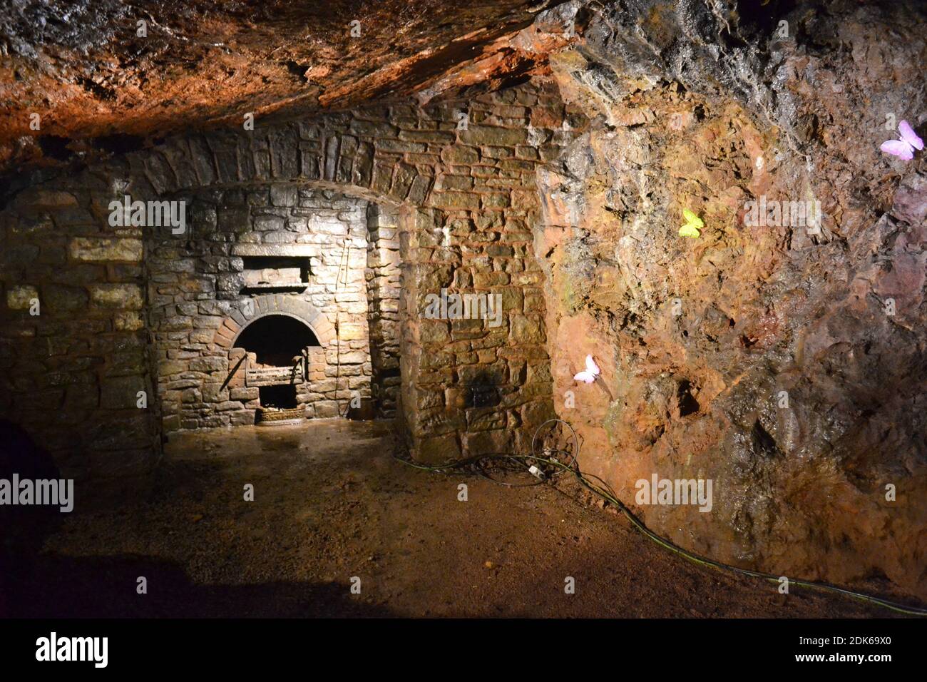 Clearwell Caves, Clearwell, Coleford, Gloucestershire, UK Stock Photo ...