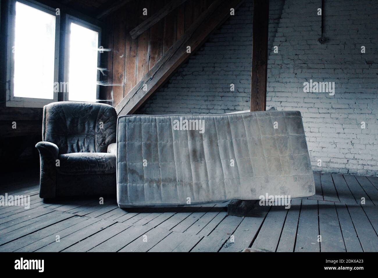 Rotting armchair hi-res stock photography and images - Alamy
