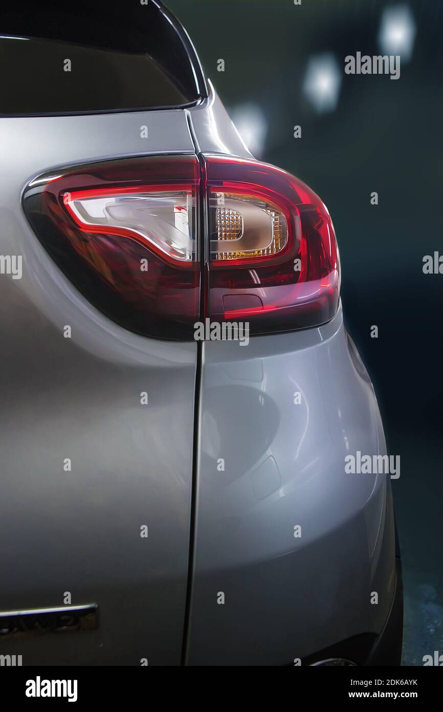 Car rear lights night hi-res stock photography and images - Alamy