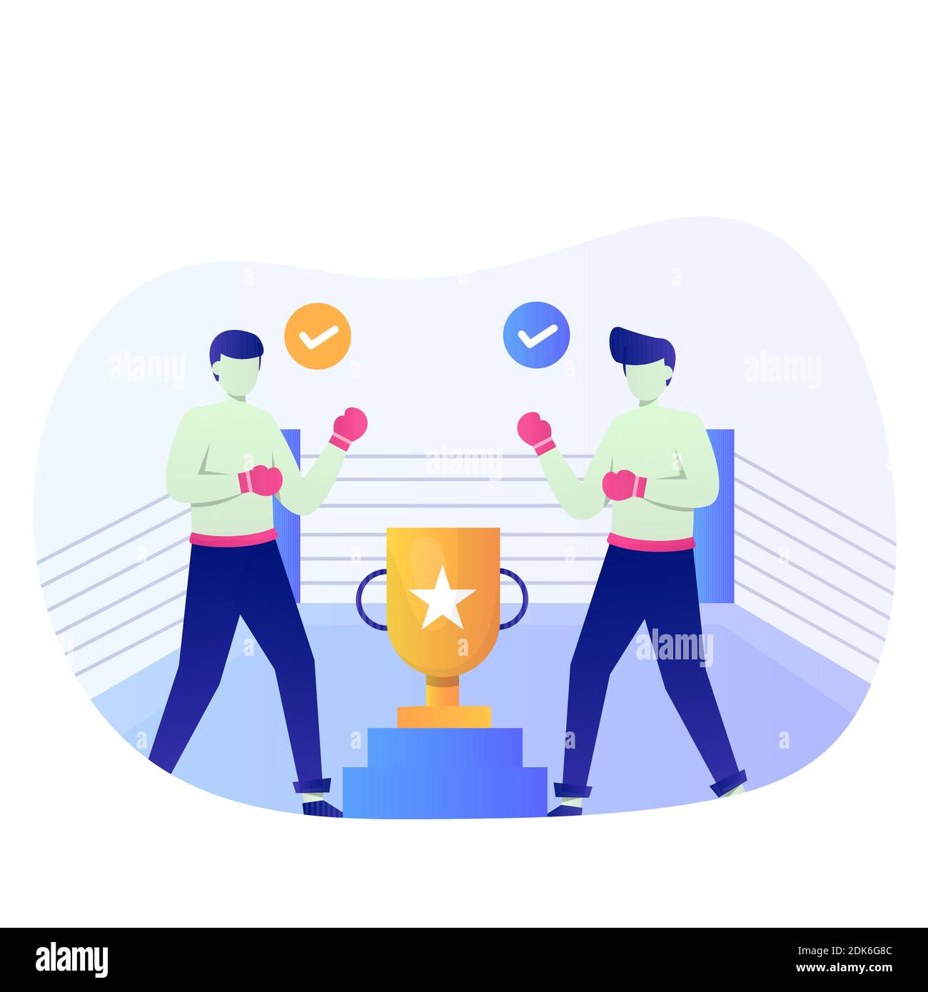 Boxing sport female strong Stock Vector Images - Alamy