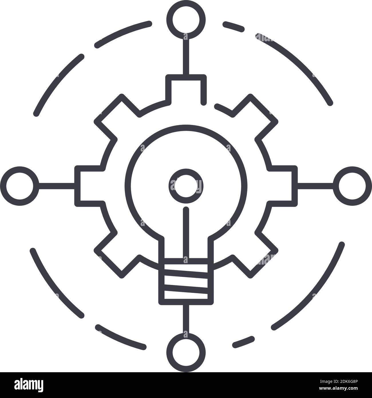 Insight icon, linear isolated illustration, thin line vector, web ...