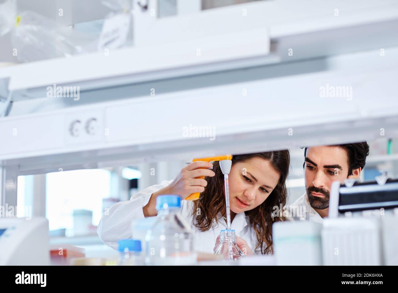 Scientists working in laboratory Stock Photo - Alamy