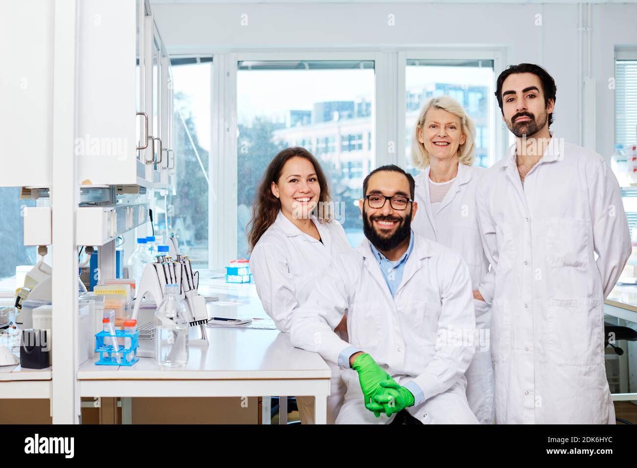 Scientists in laboratory Stock Photo - Alamy
