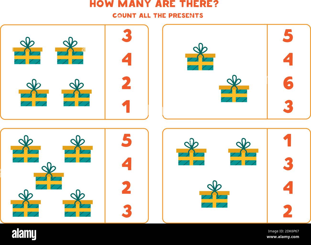 Cartoon illustration educational mathematical counting hi-res stock ...