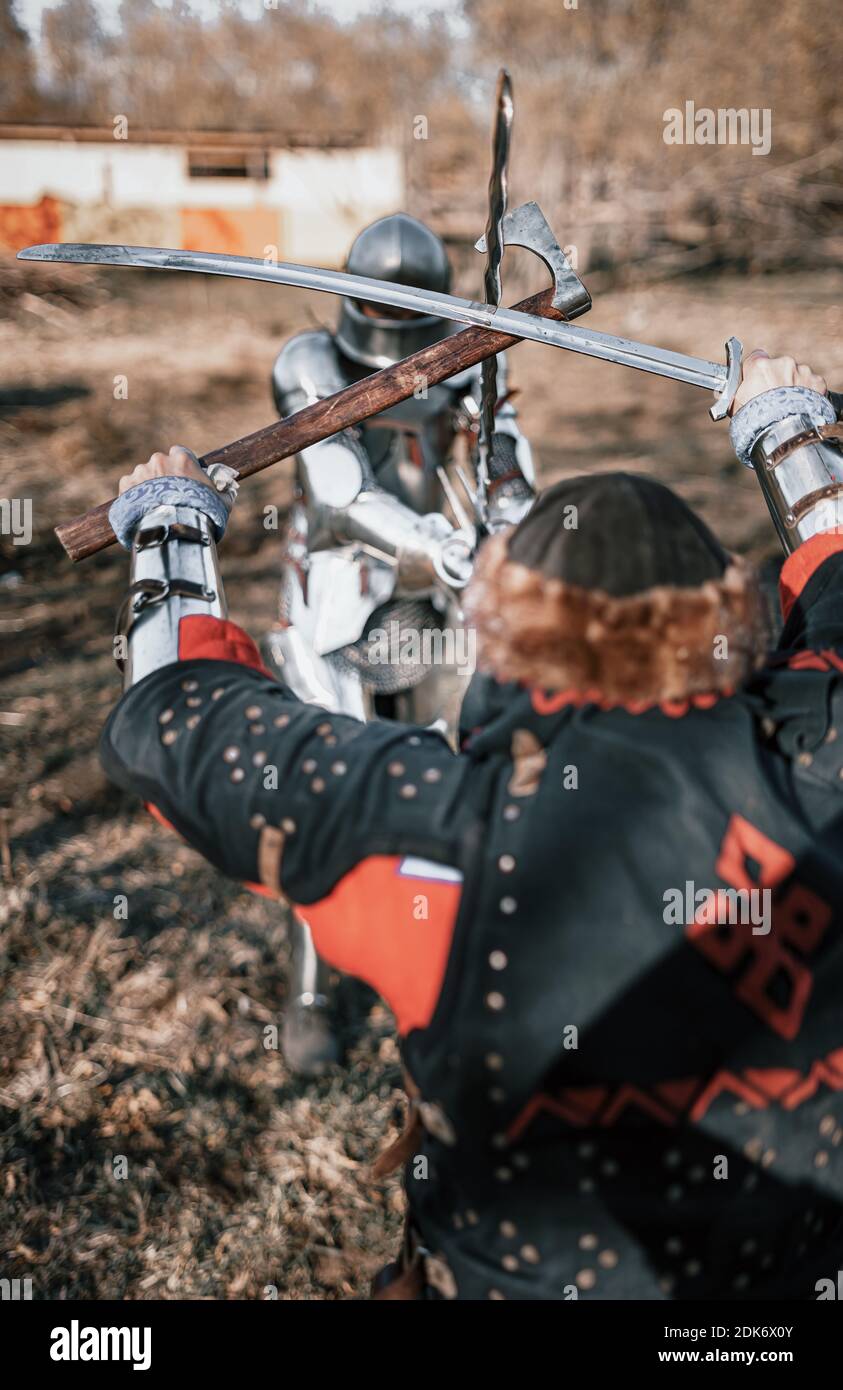 Warriors Fighting High Resolution Stock Photography and Images - Alamy