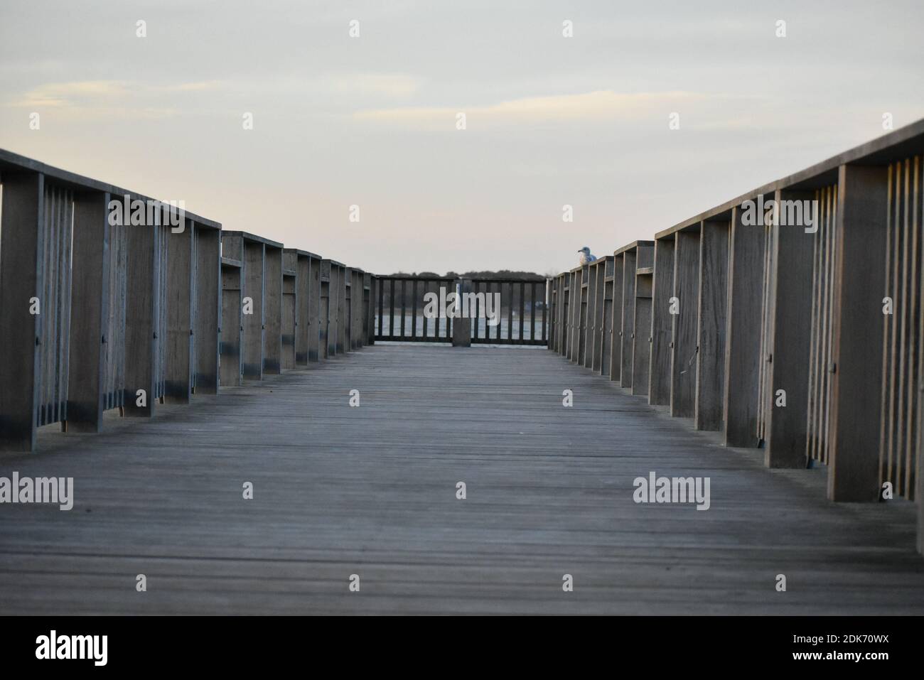 Fishing Pier At Smith Point County Park, Long Island Stock Photo - Alamy