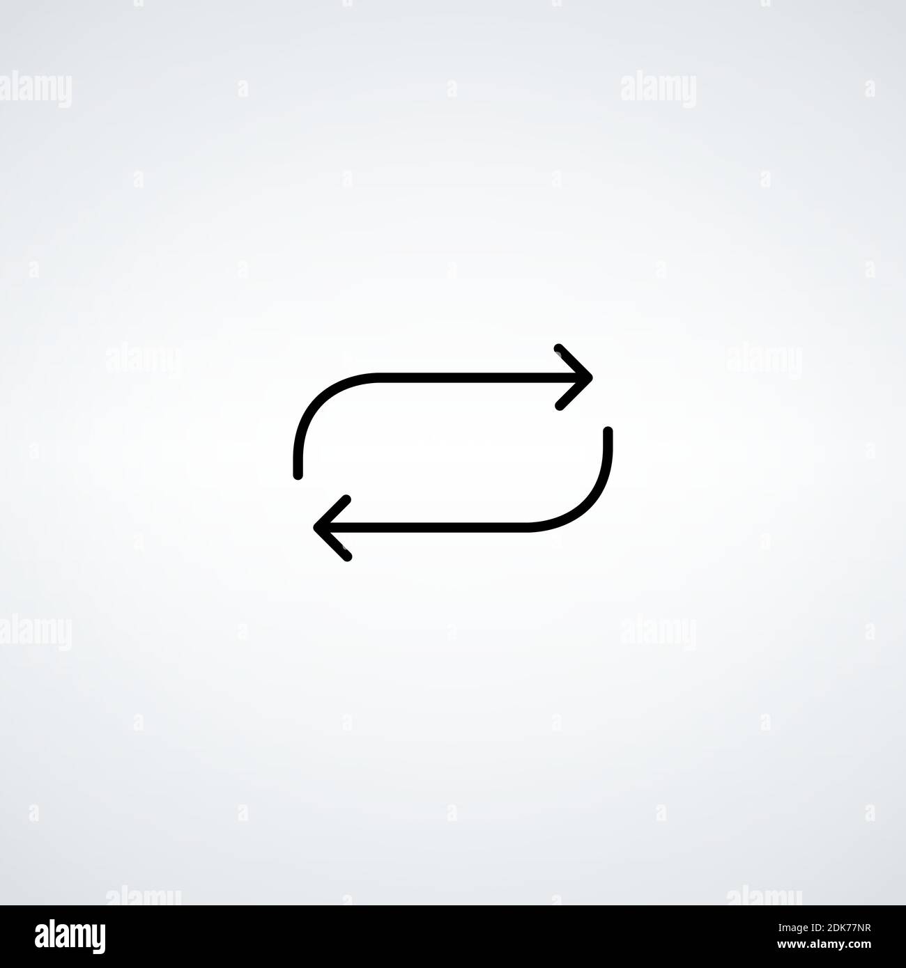 black direction arrows for transfer, sync, migration data. traffic bridge or exchange conept ...