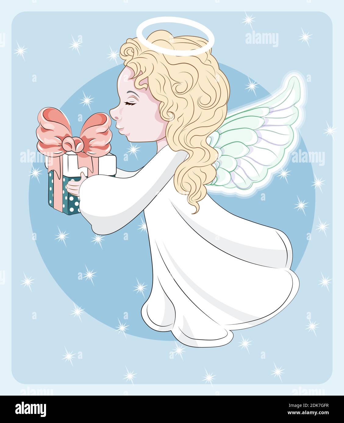 Angel cartoon birthday card hi-res stock photography and images - Alamy