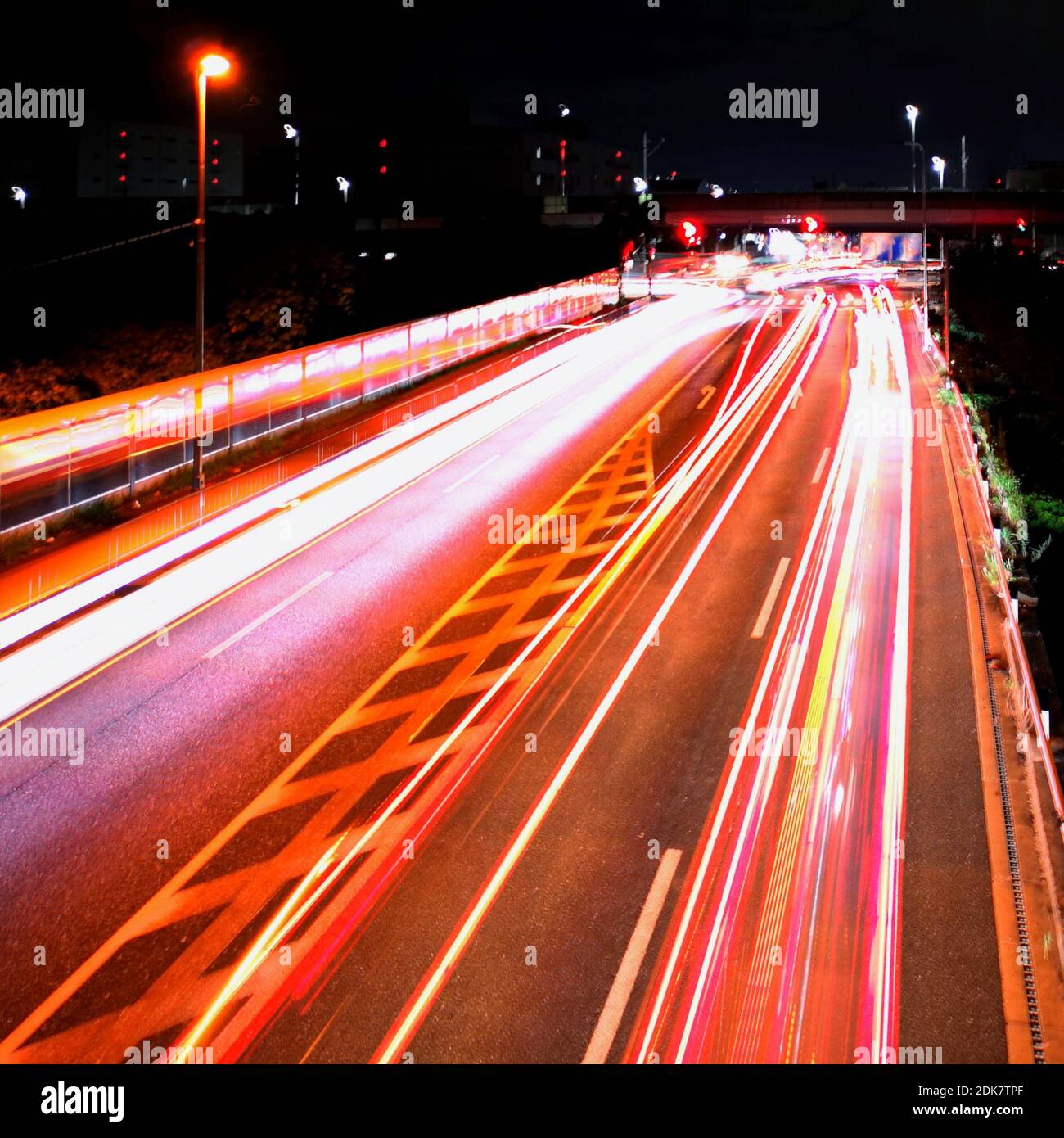 Viaduct night view of shanghai viaduct hi-res stock photography and ...