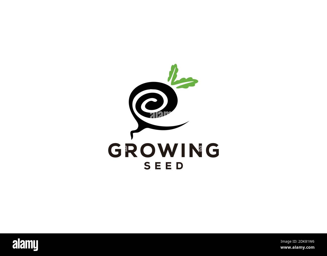 Modern design Growing Seed Flower Plant Garden Farm logo design Stock ...