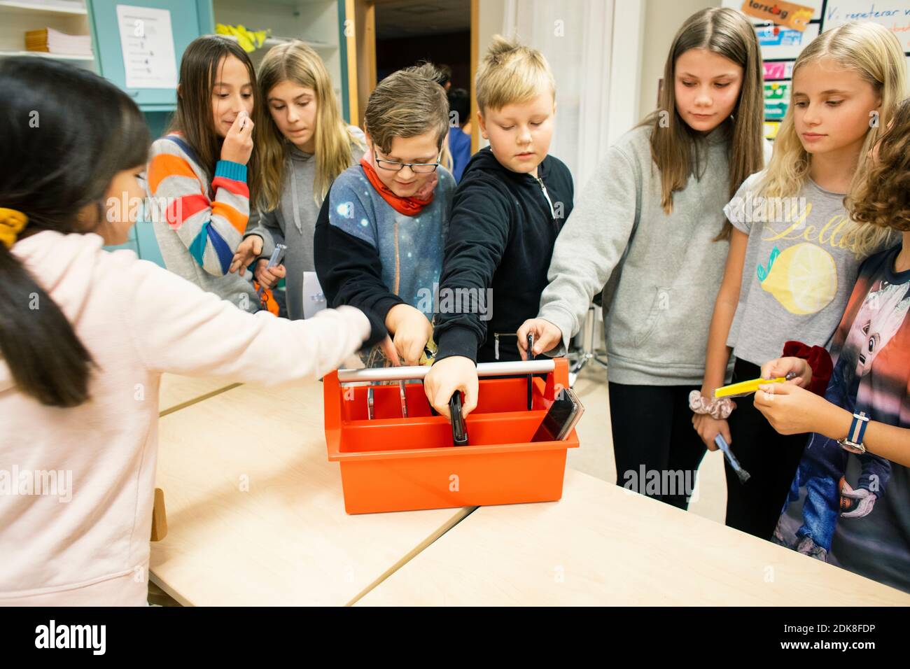 Children in classroom Stock Photo - Alamy