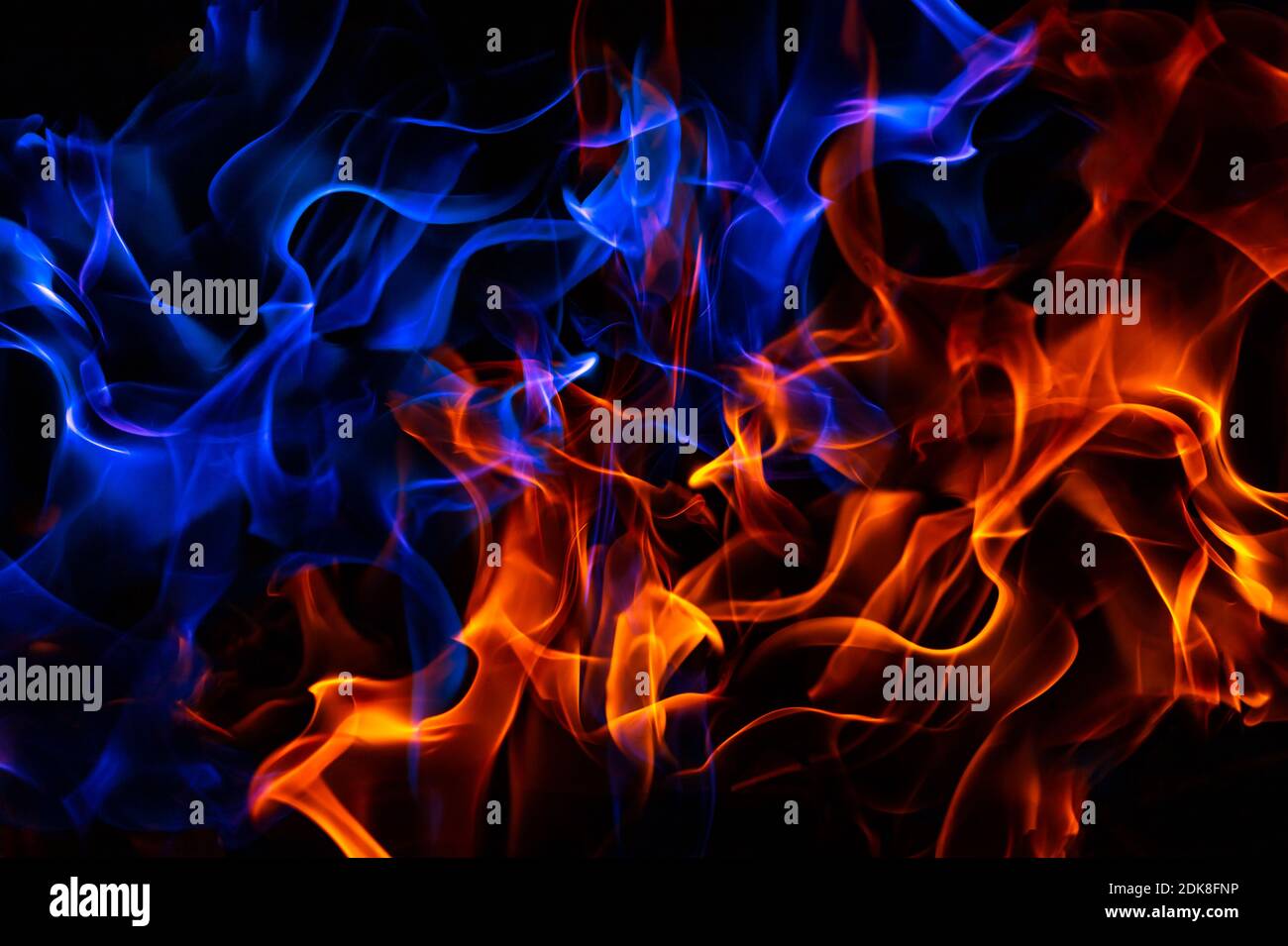 Blue Fire Background Wallpaper