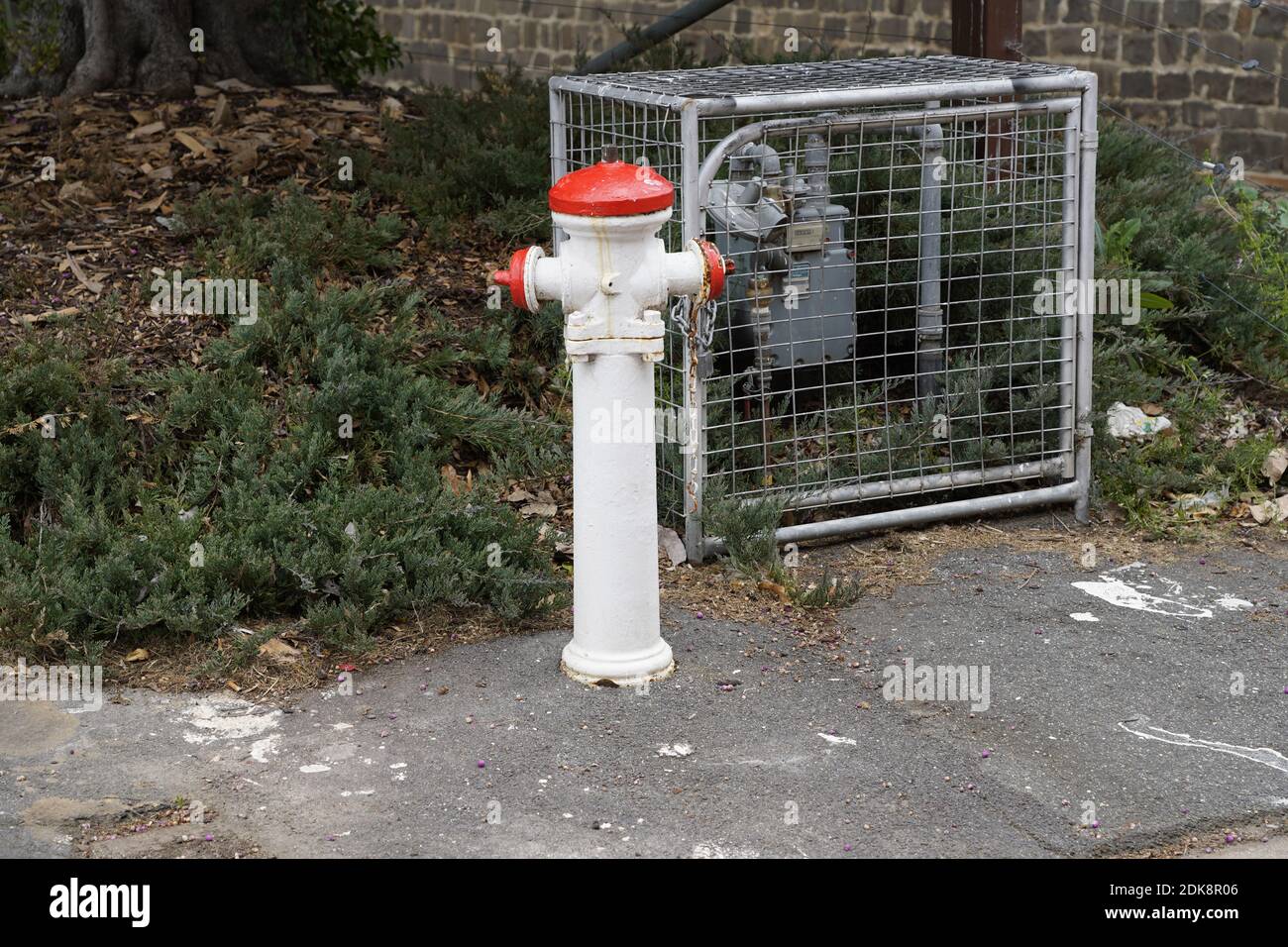 Fire hydrant and gas utility connection, Australia Stock Photo - Alamy