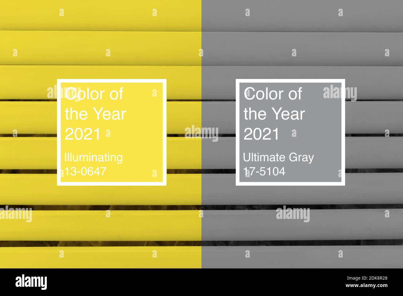 Background of colors of year 2021 Ultimate Gray and Illuminating Stock ...