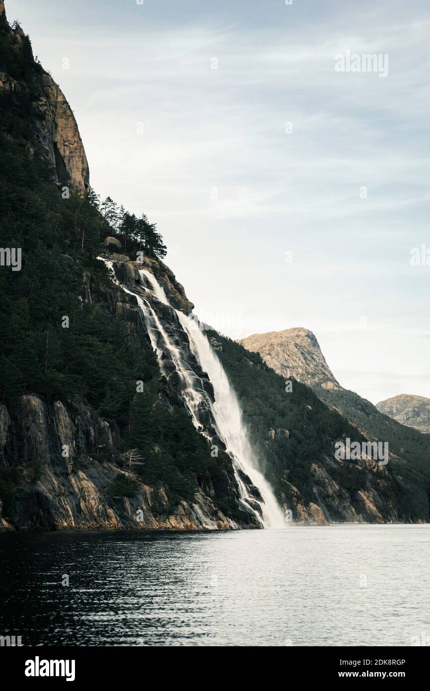 Waterfall at sea Stock Photo - Alamy