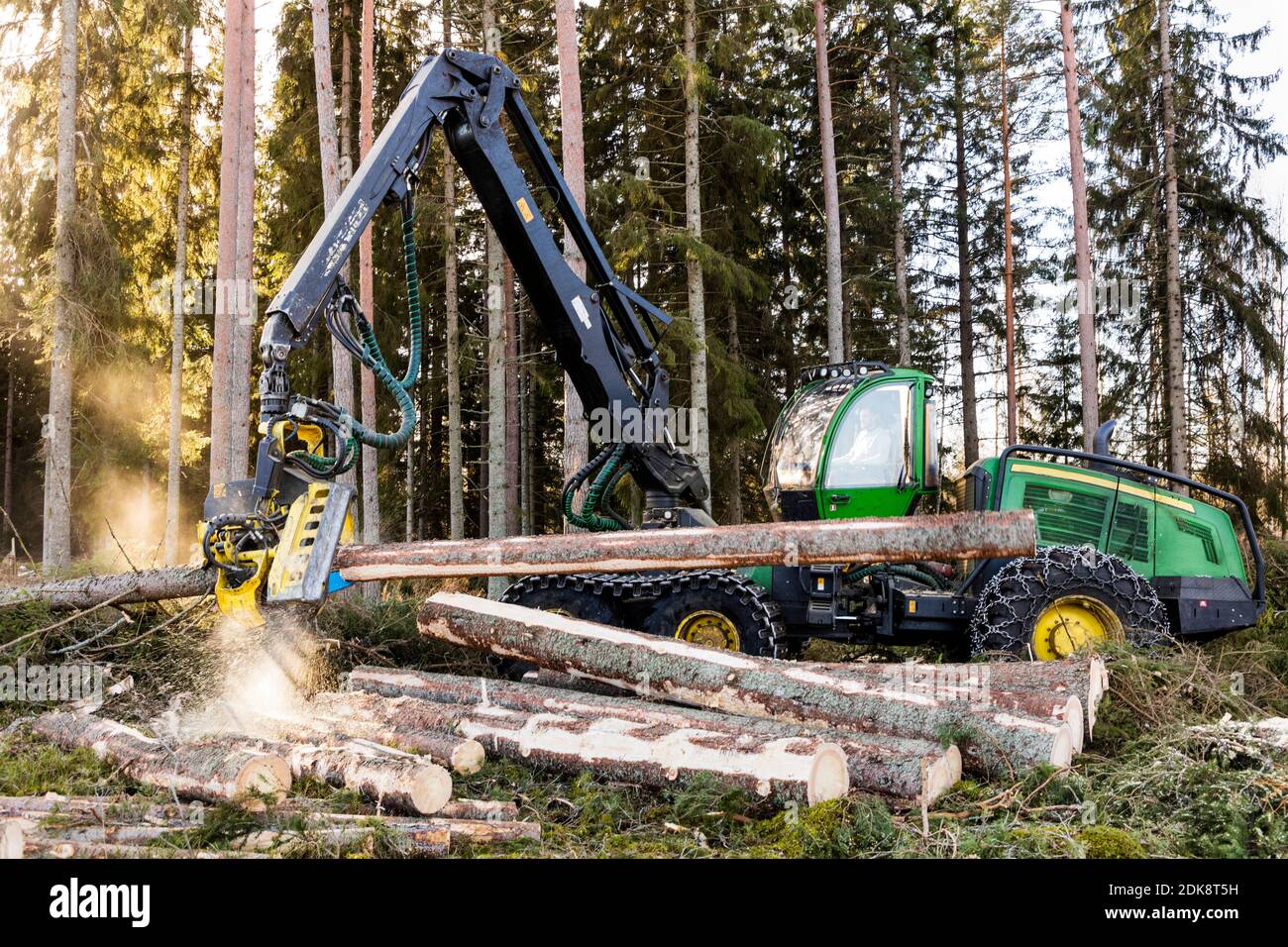 Feller buncher hi-res stock photography and images - Alamy