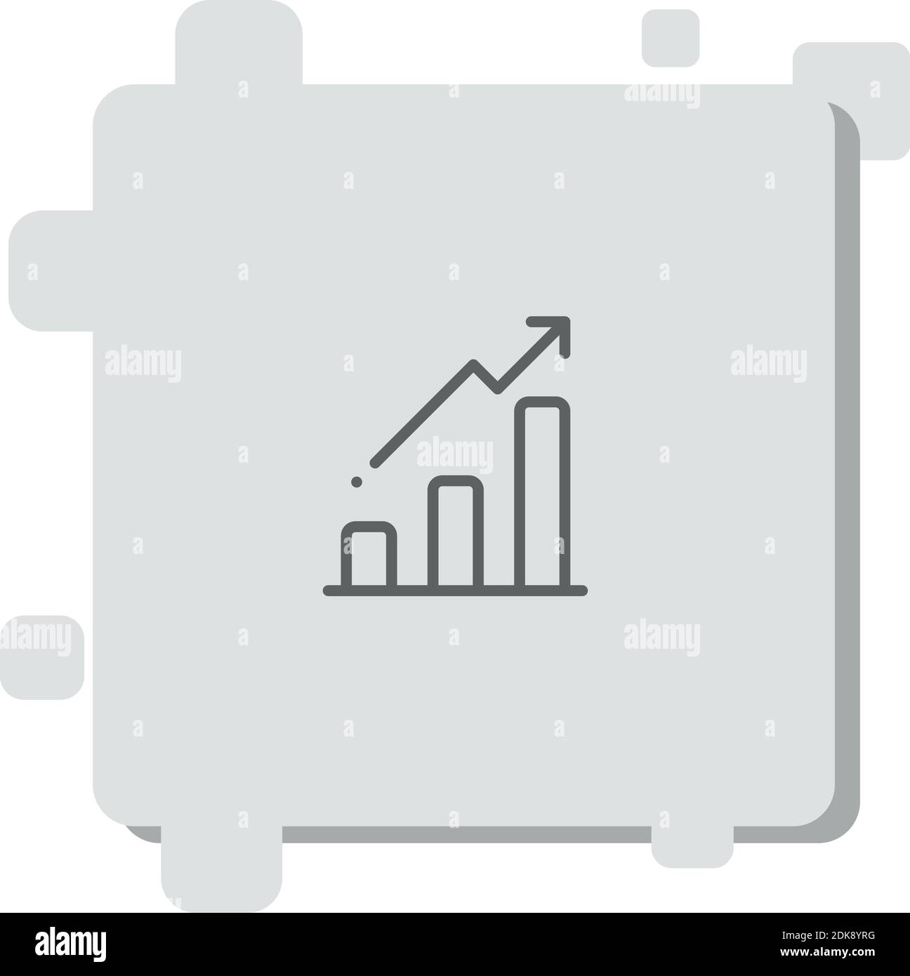 bar chart vector icon modern simple vector illustration Stock Vector ...