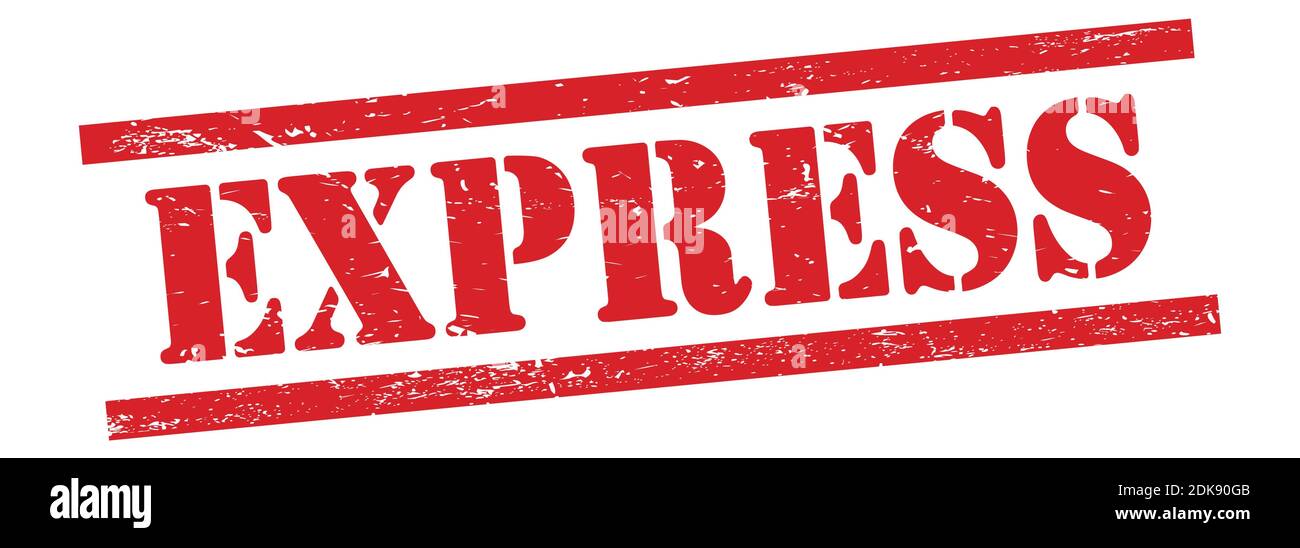 Express text on red hi-res stock photography and images - Alamy