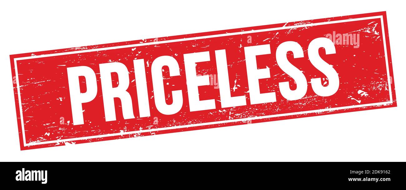 Priceless text hi-res stock photography and images - Alamy