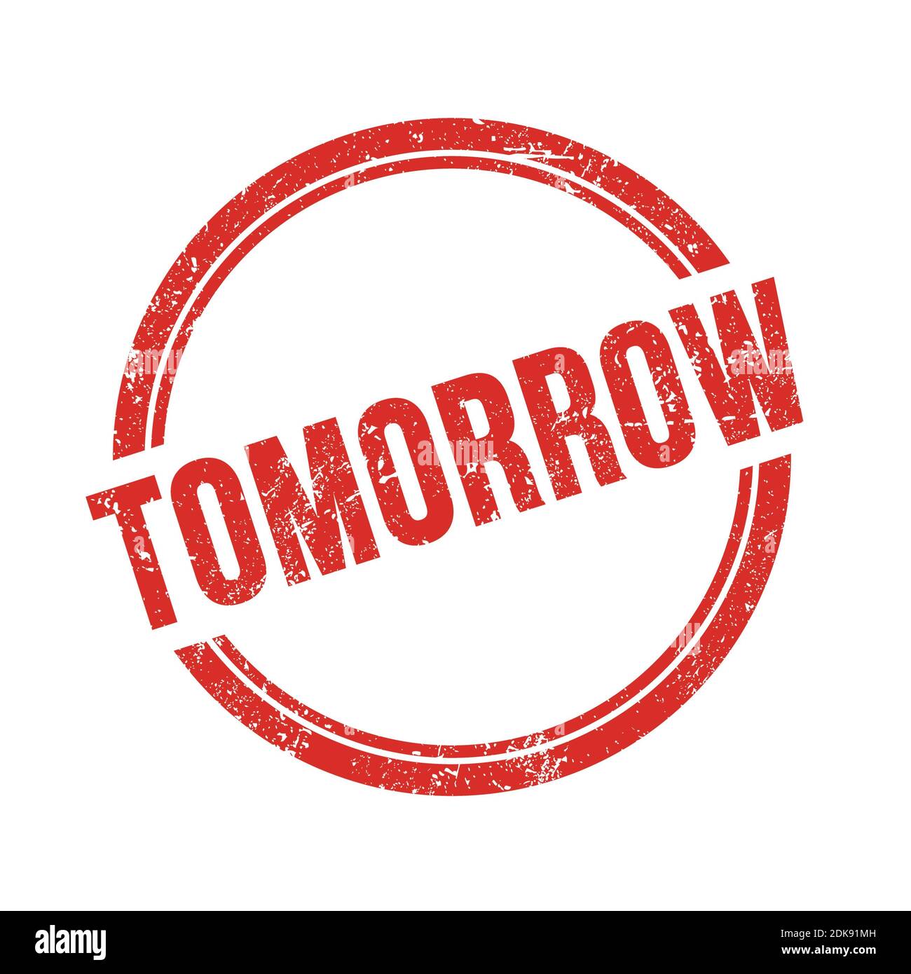 Tomorrow stamp Cut Out Stock Images & Pictures - Alamy