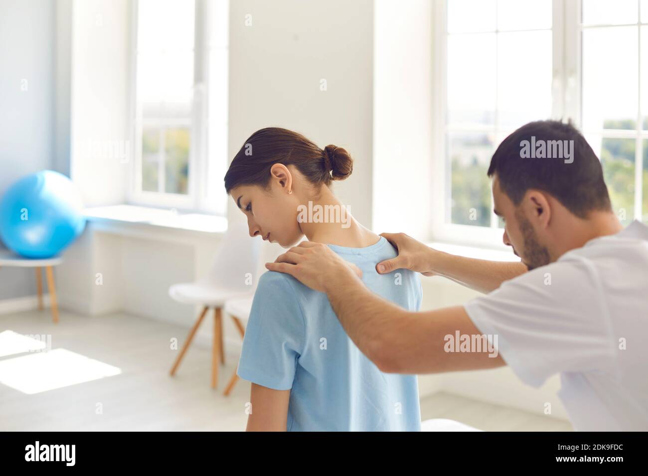 Professional osteopath during work with patient concept Stock Photo - Alamy