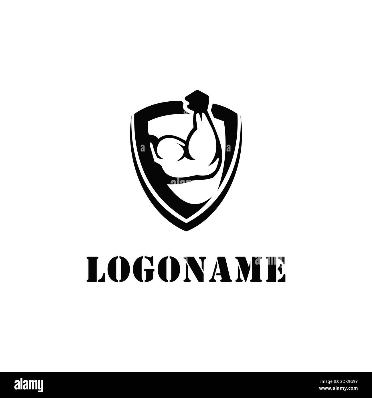 power shield logo strong Stock Vector Image & Art - Alamy