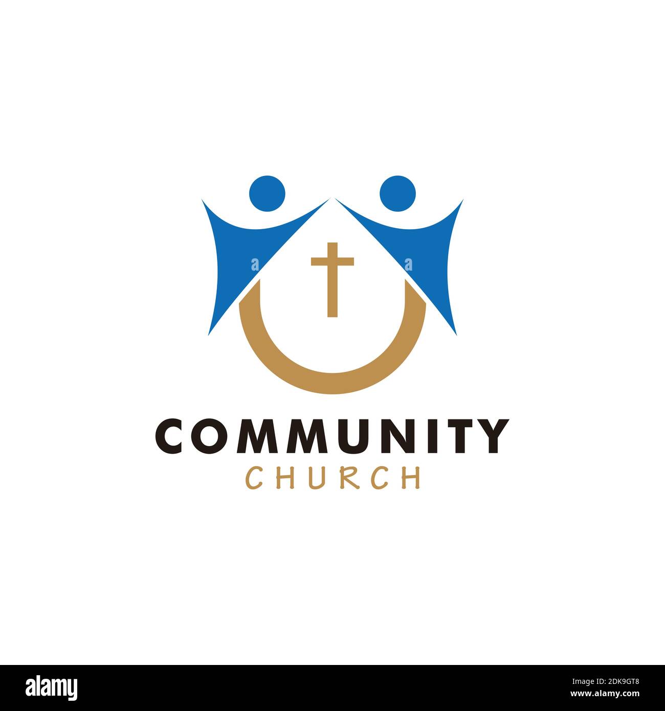 Golden chain cross Stock Vector Images - Alamy