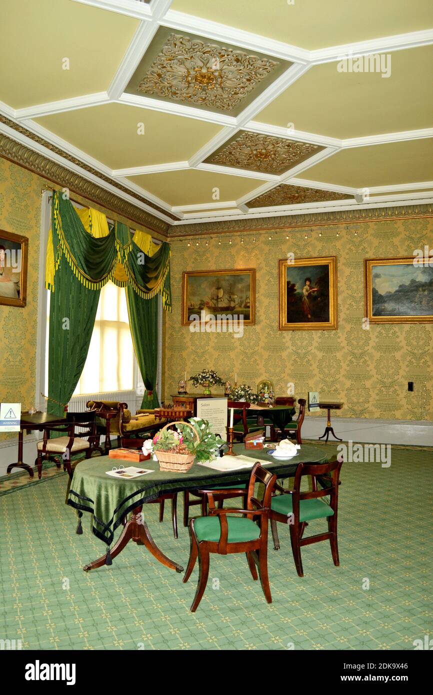 The Salon at Wollaton Hall, an Elizabethan country house in Wollaton ...