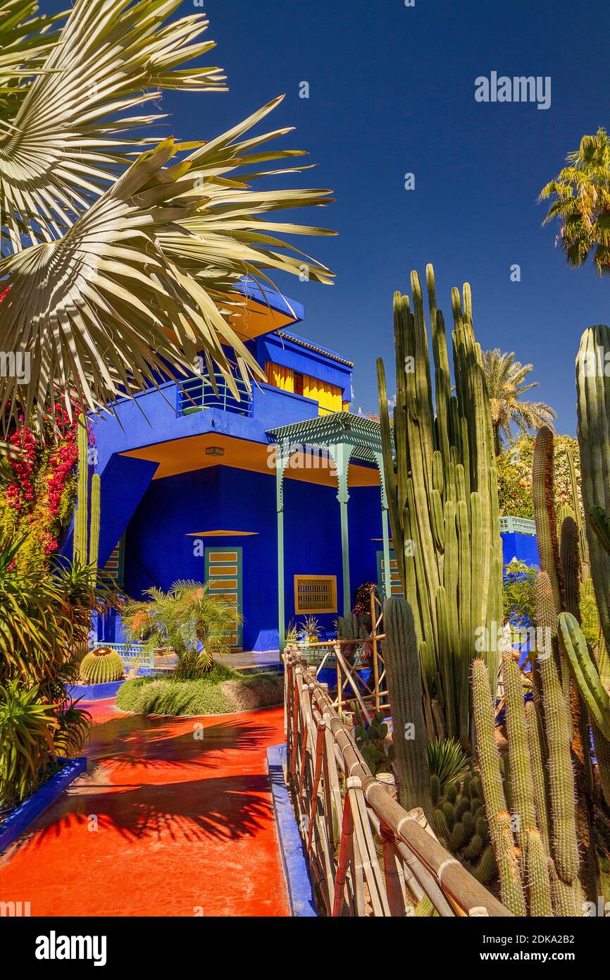 Blue villa jardin majorelle hi-res stock photography and images - Alamy