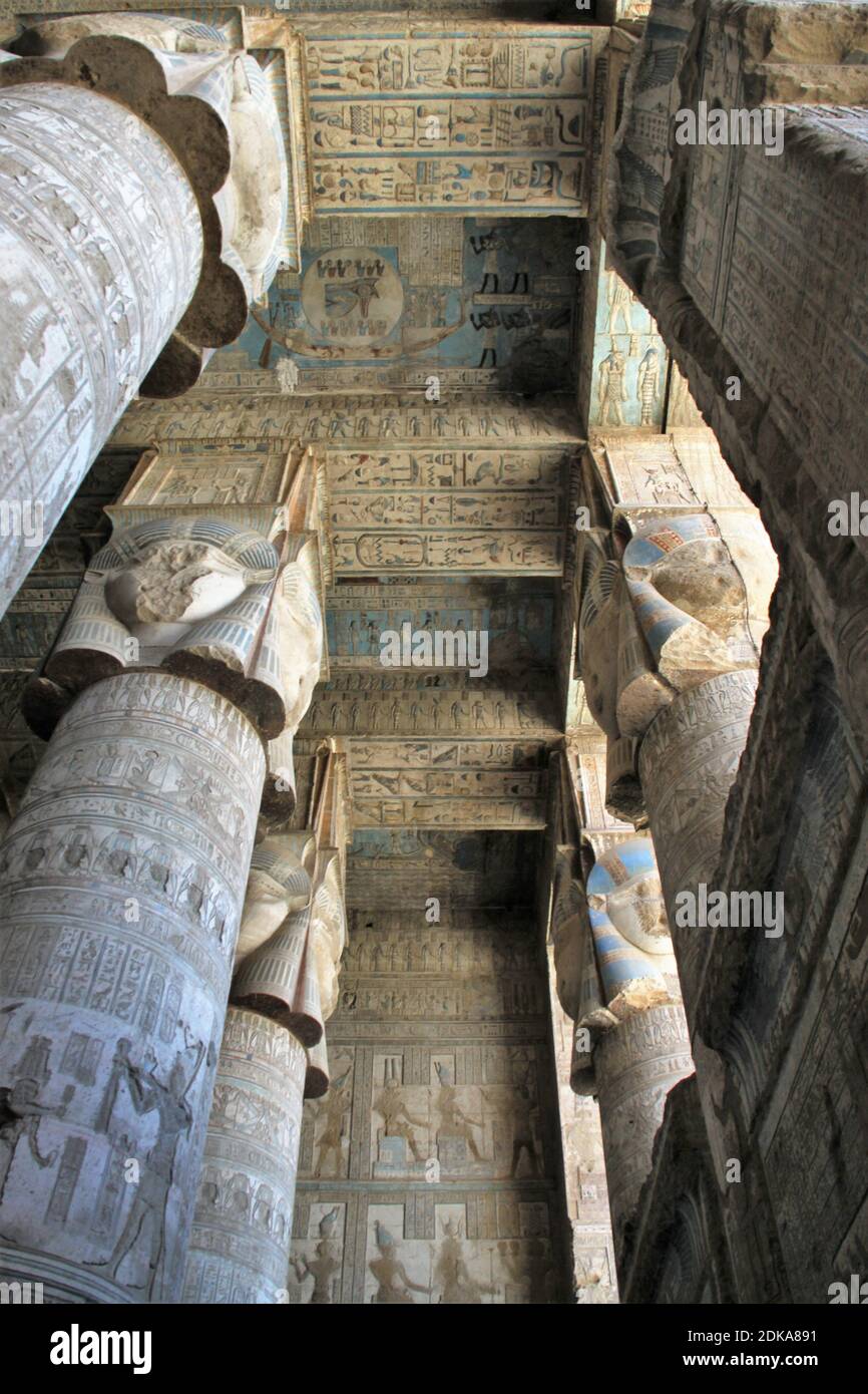 Temple Of Dendera Ceiling High Resolution Stock Photography and Images ...