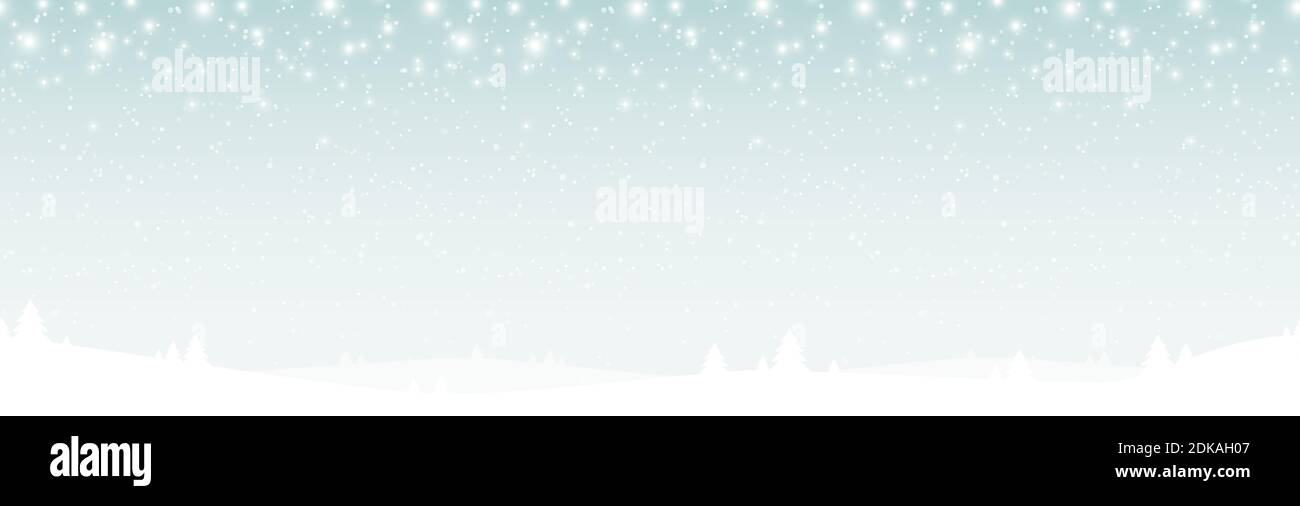 eps vector file showing a seamless christmas panorama header with fall ...