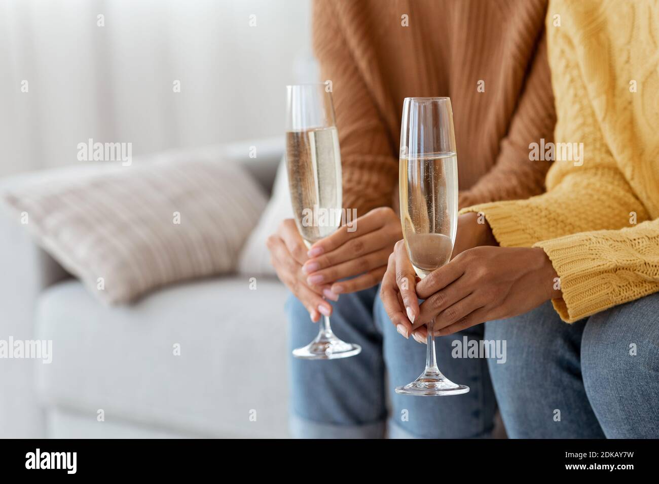 New Year and Christmas party for two at holiday Stock Photo - Alamy