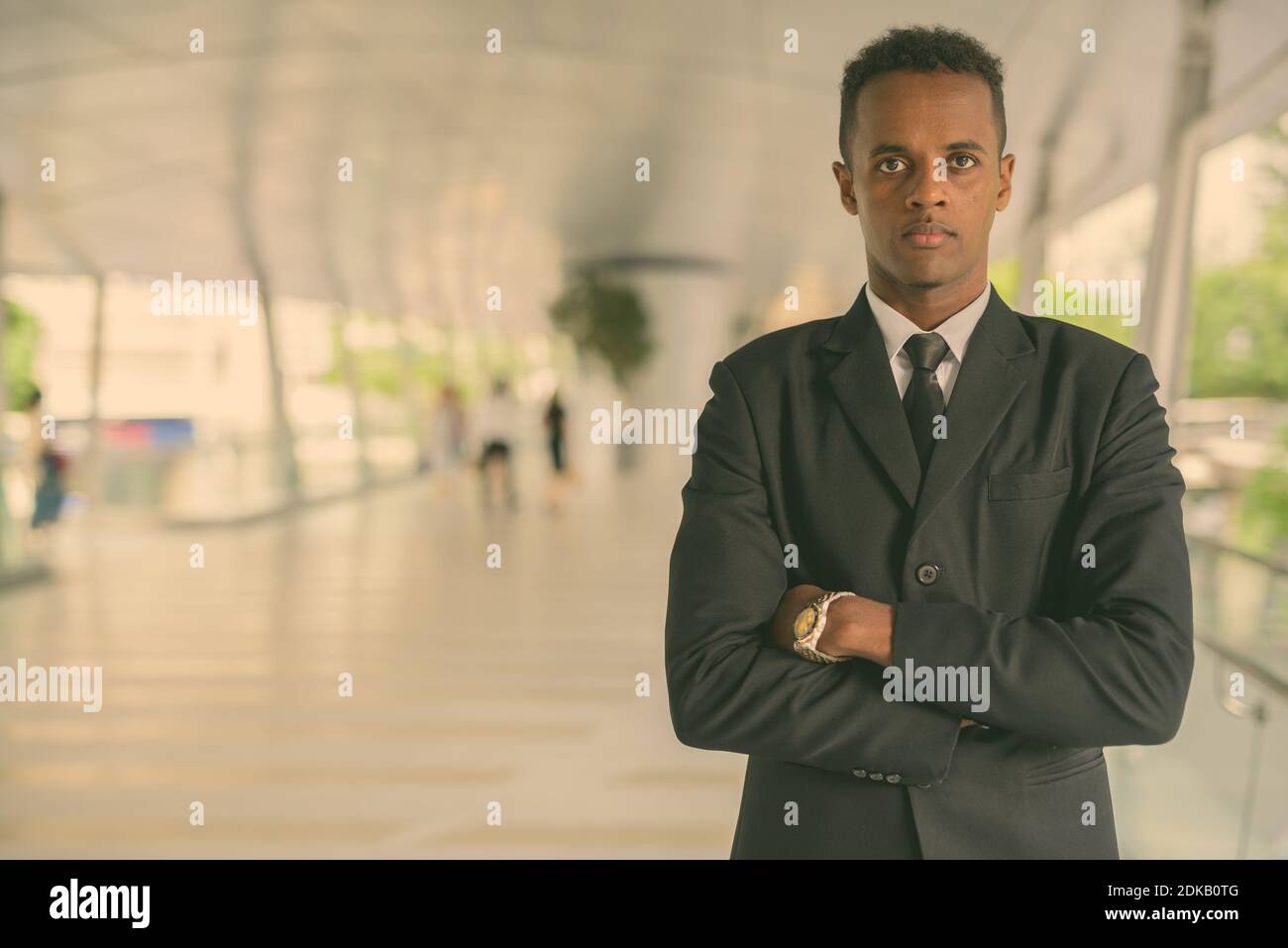 Young African businessman exploring the city of Bangkok, Thailand Stock ...