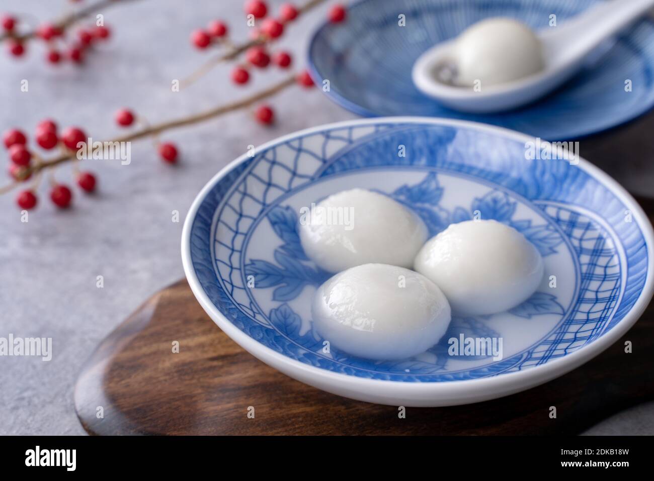 Close up of big tangyuan yuanxiao (glutinous rice dumpling balls) for ...