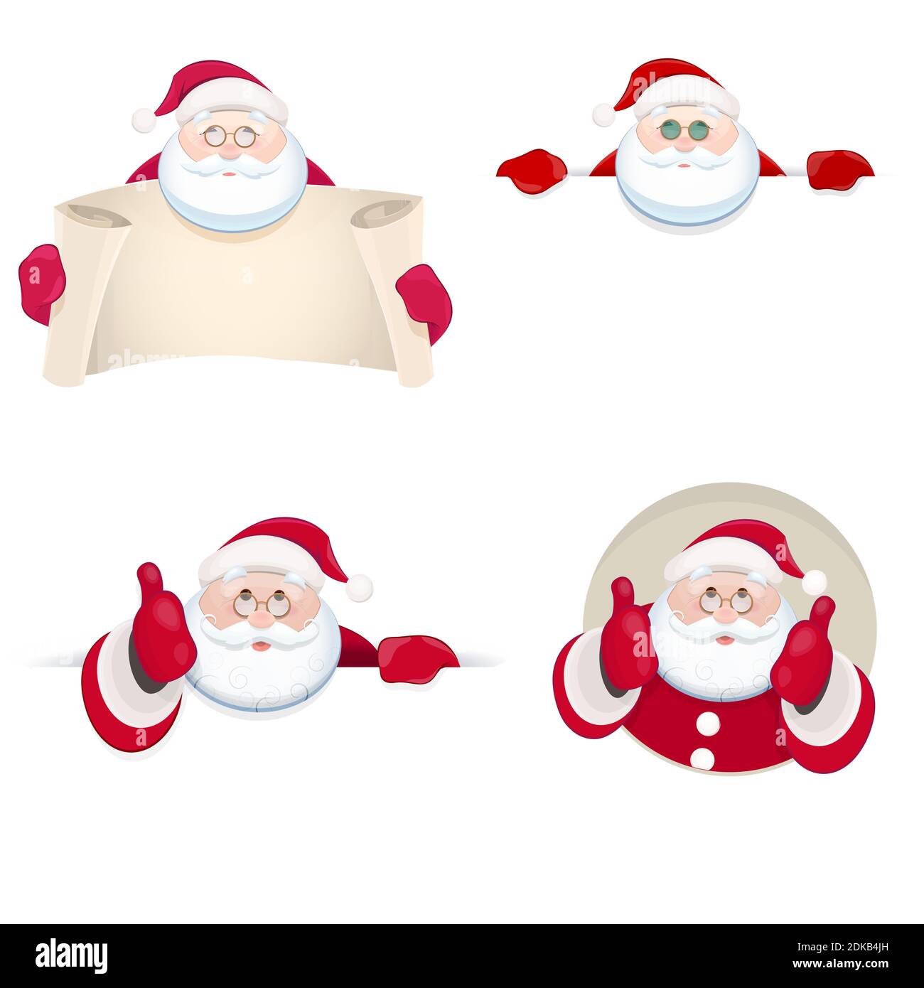 Funny santa claus Stock Vector Images - Alamy