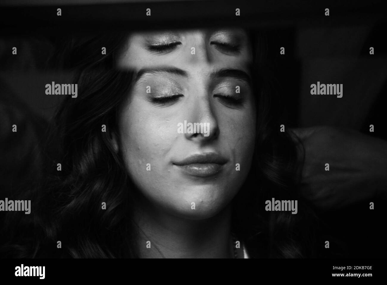 Woman Double Exposure And Eye High Resolution Stock Photography and ...