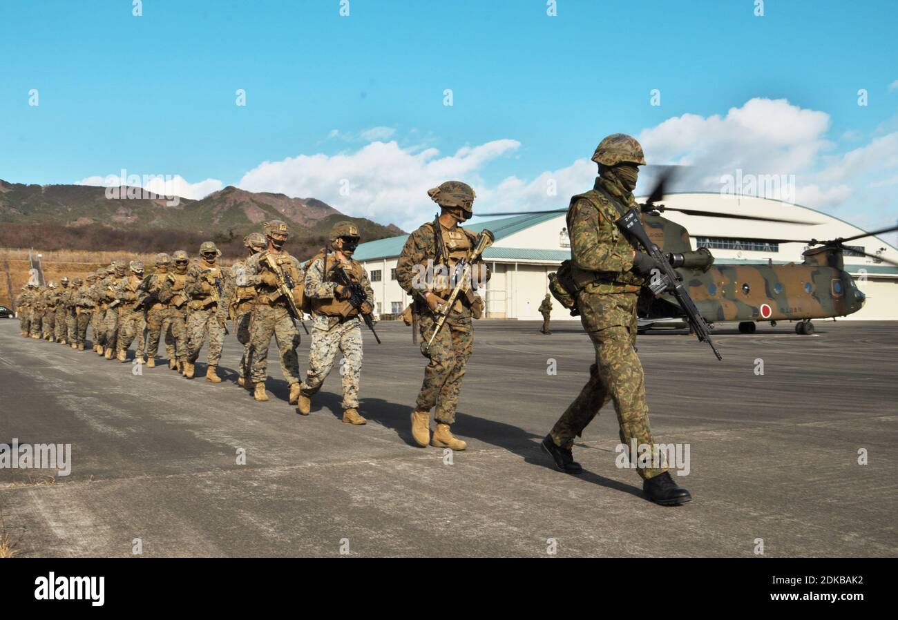 Shinto, Japan. 15th Dec, 2020. United States Marines and Japan Ground ...