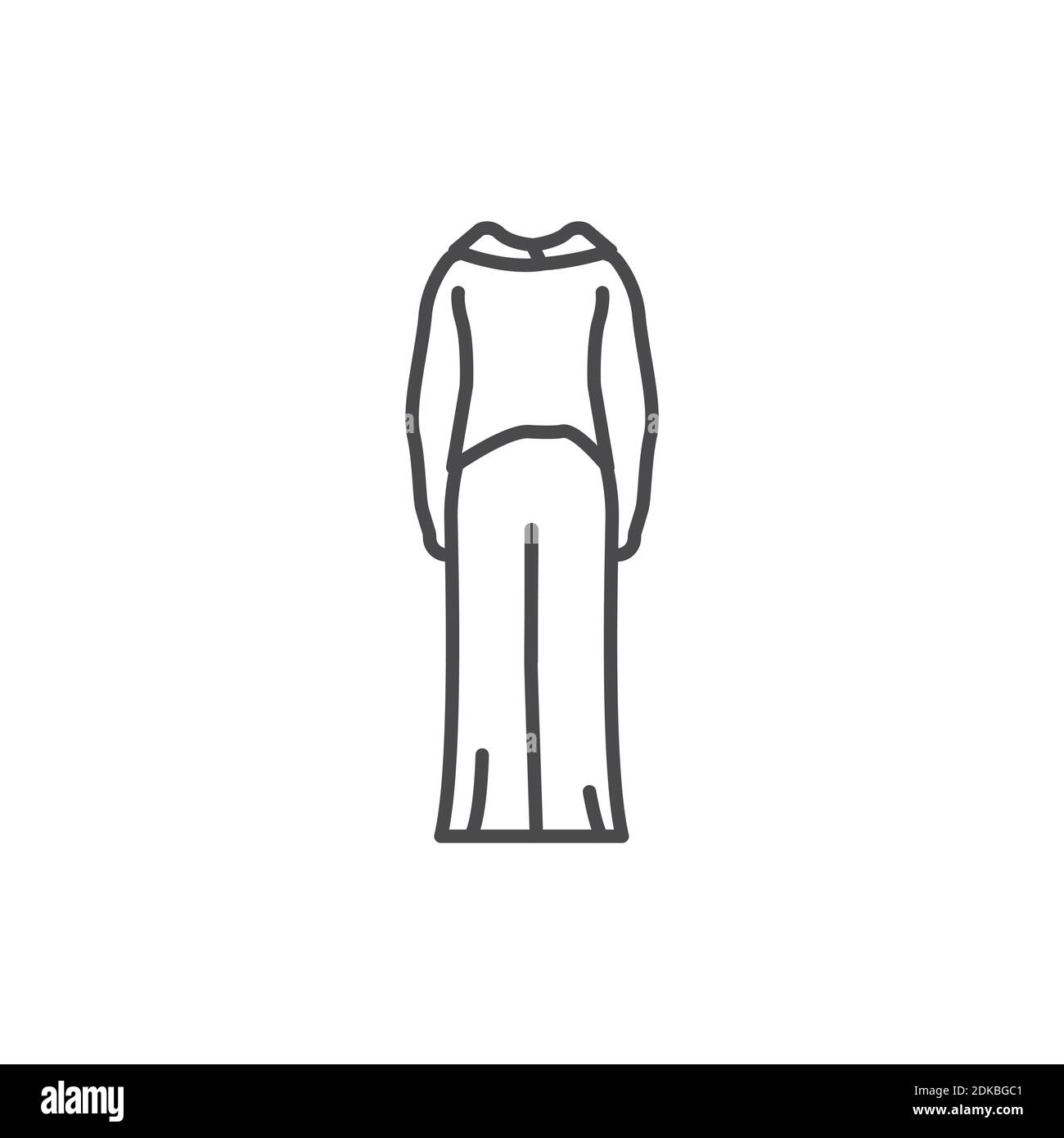 Costume color line icon. Pictogram for web page, mobile app, promo ...