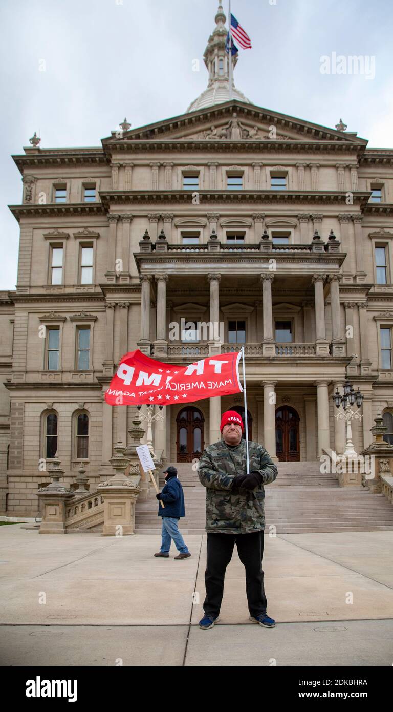 Lansing, Michigan, USA. 14th Dec, 2020. As Michigan's presidential ...