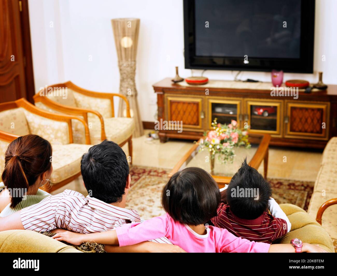 Children Watching Tv Programme High Resolution Stock Photography and ...