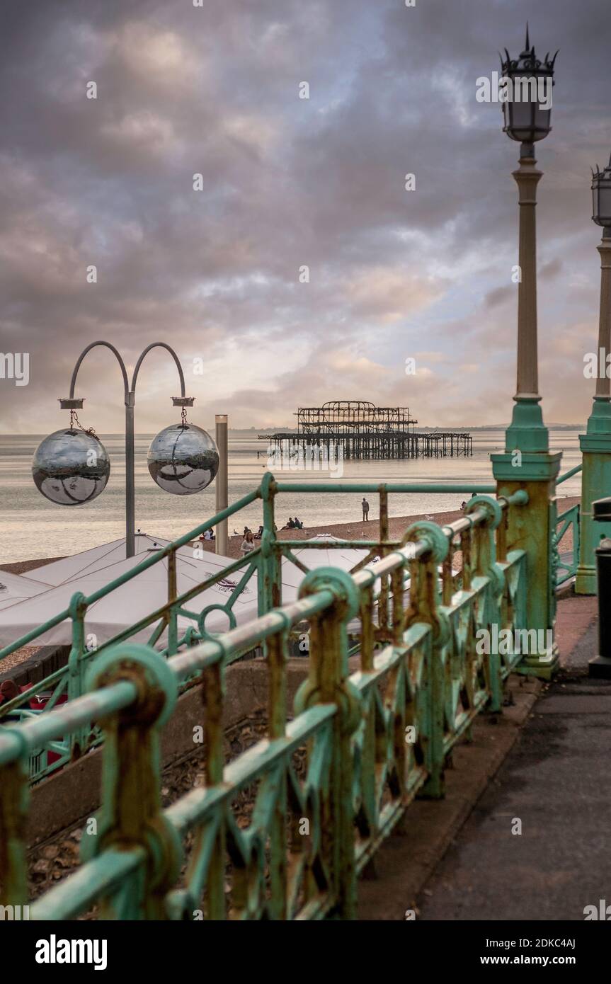 Beautiful brighton beach in evening hi-res stock photography and images ...