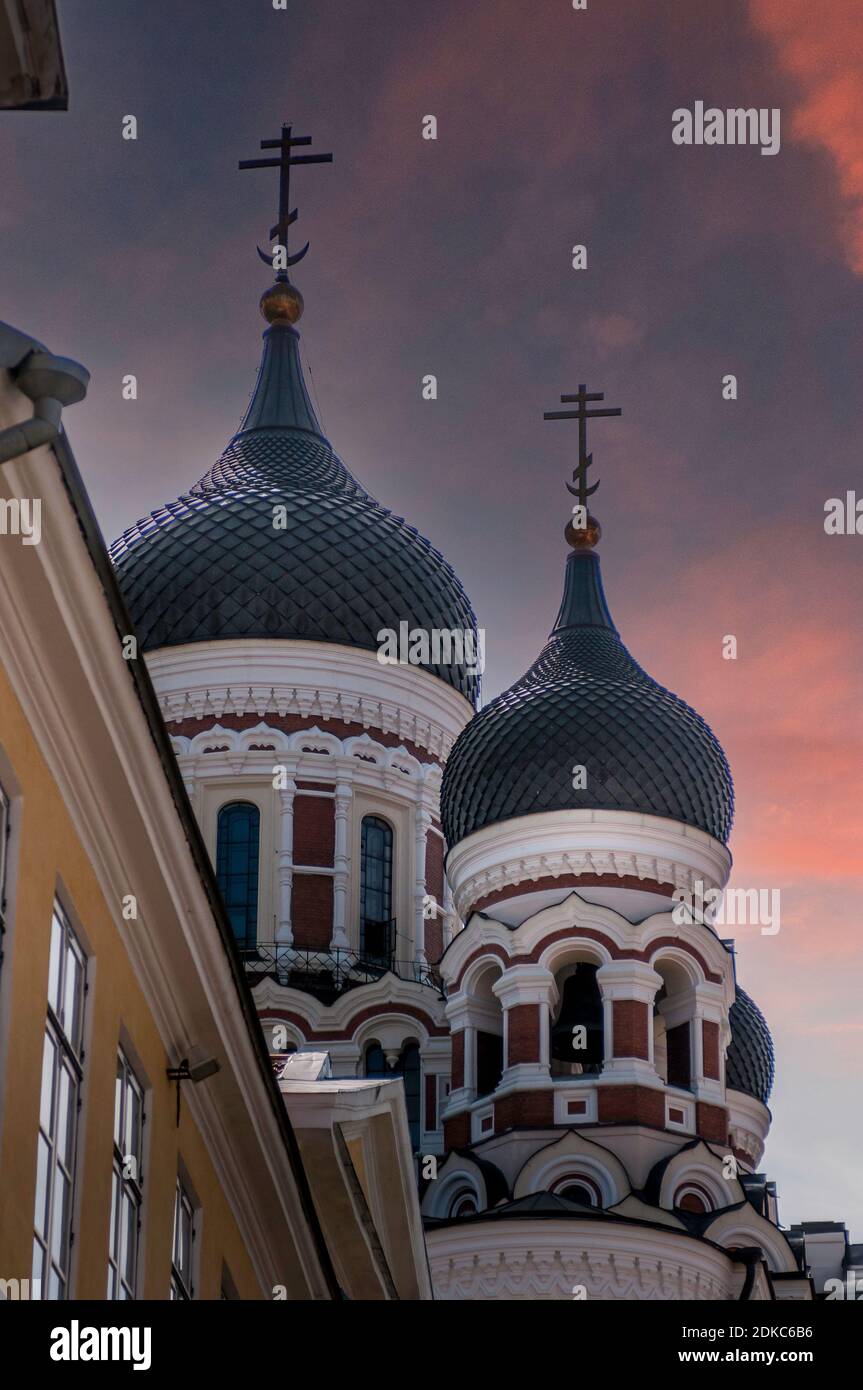 View of the Capital Of Estonia Stock Photo - Alamy