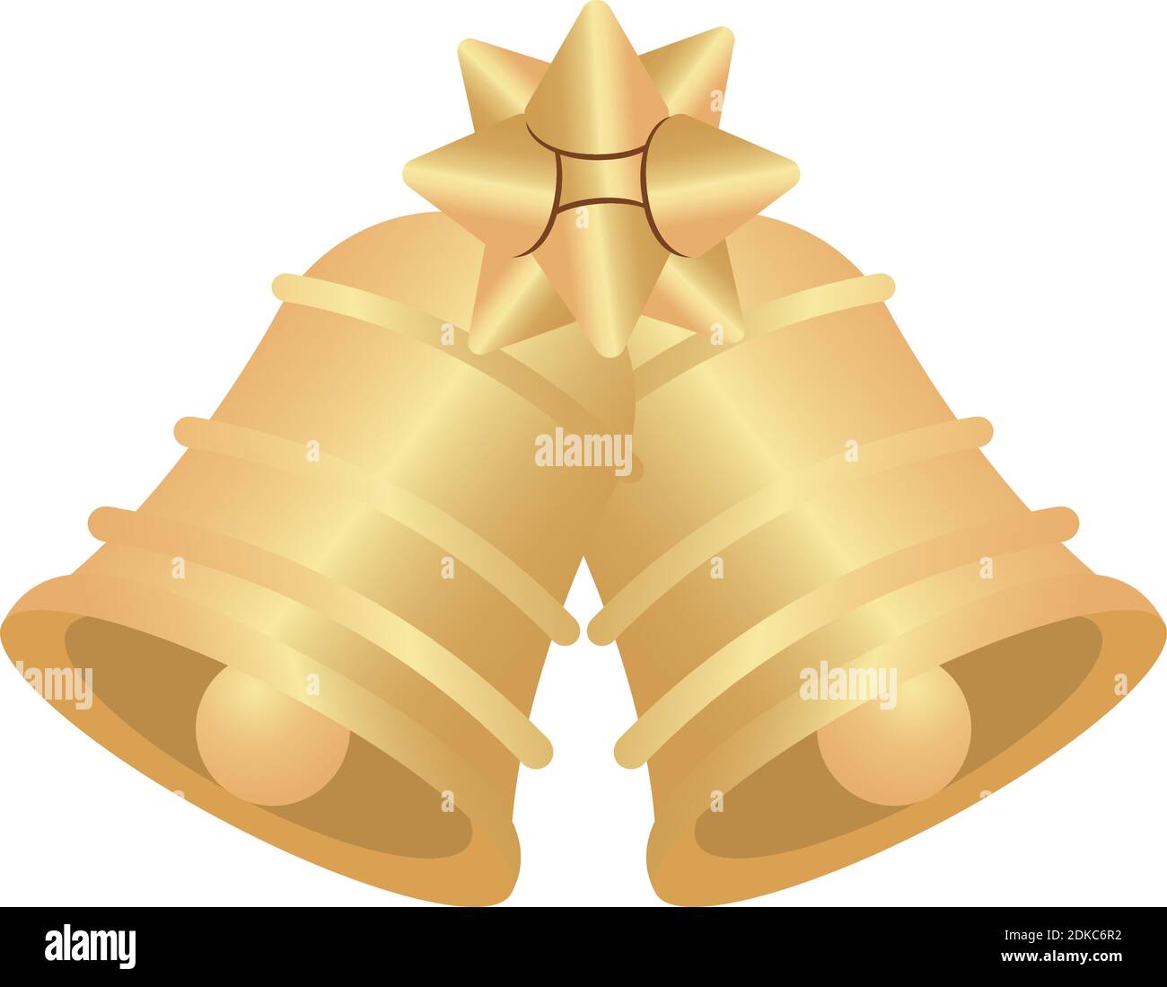 Beautiful christmas bells isolated Stock Vector Images - Alamy