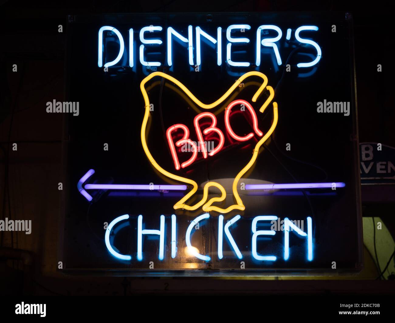 Reading Terminal Market neon signs Stock Photo - Alamy