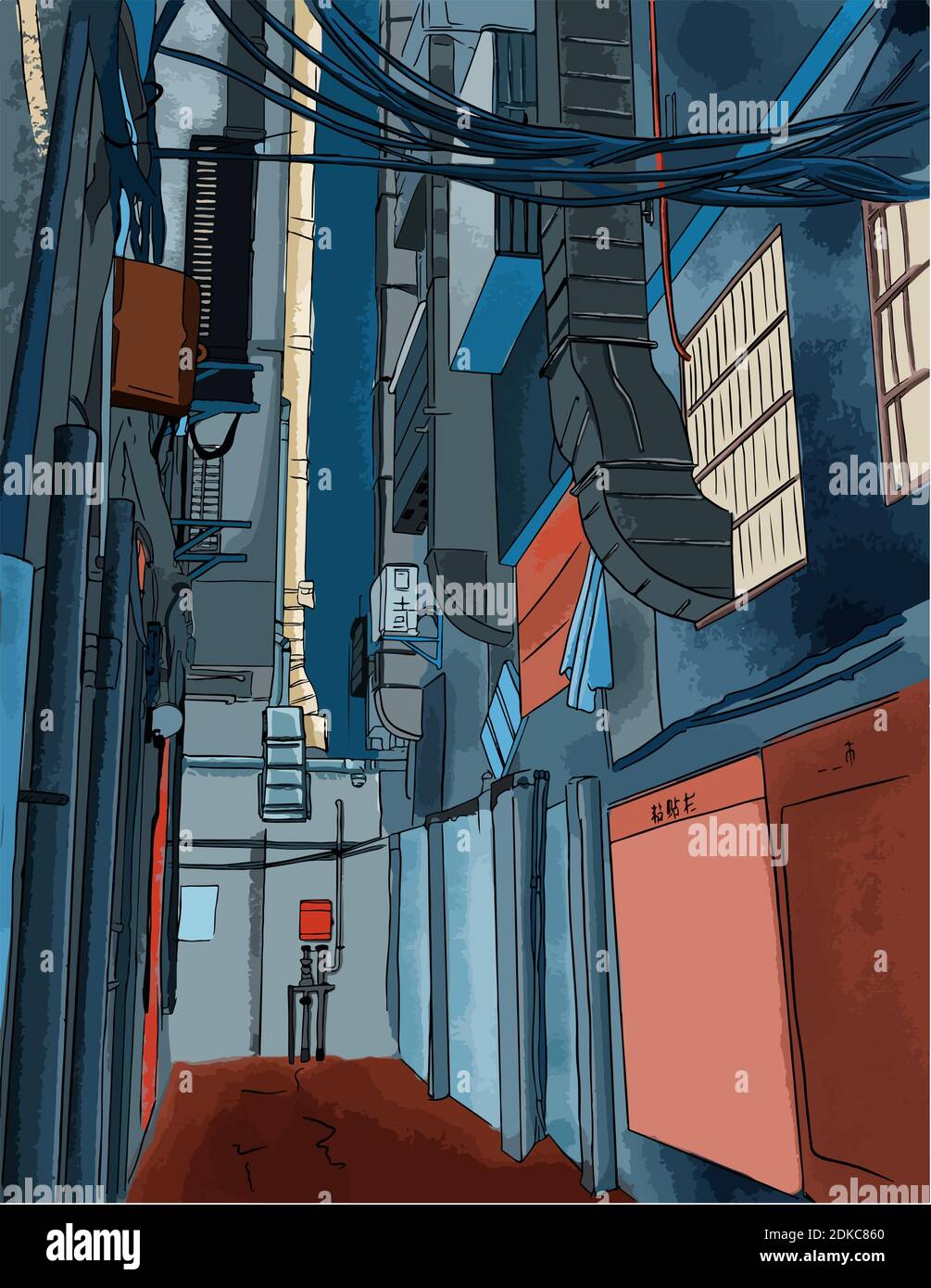 Colourful illustration of narrow gateway Stock Vector Image & Art - Alamy