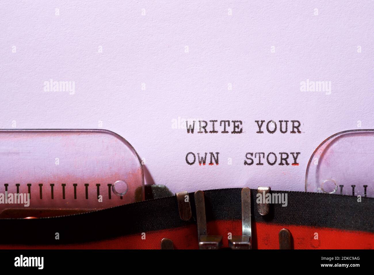 Write your own story phrase written with a typewriter Stock Photo - Alamy