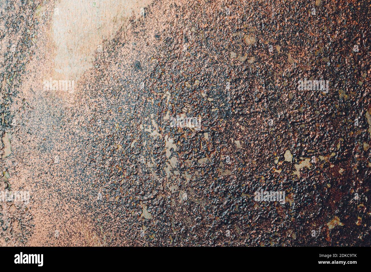 Burned old frying pan texture rust macro Stock Photo - Alamy