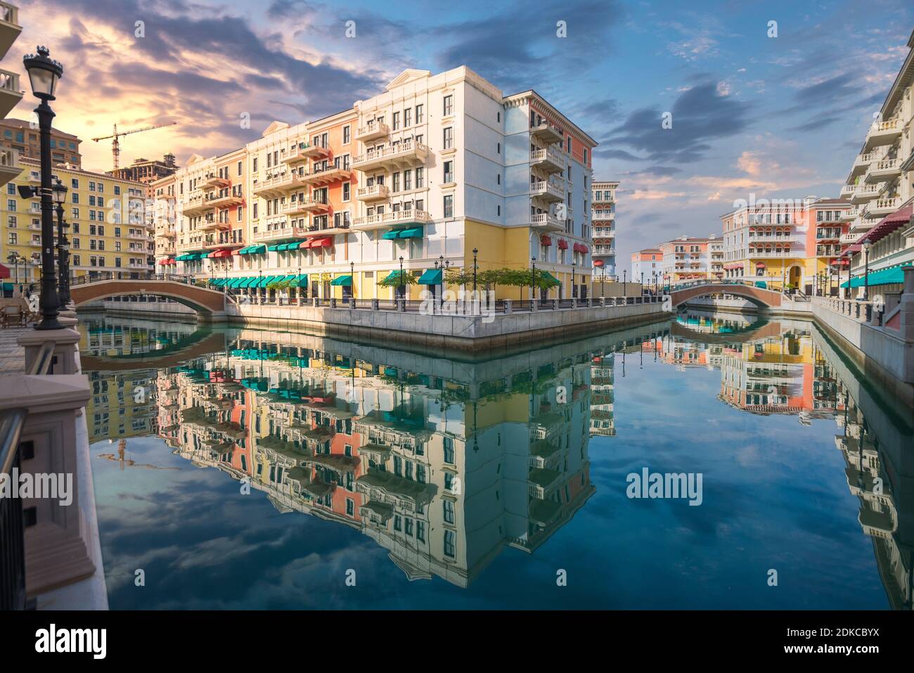 Sunset at pearl qatar in doha hi-res stock photography and images - Alamy